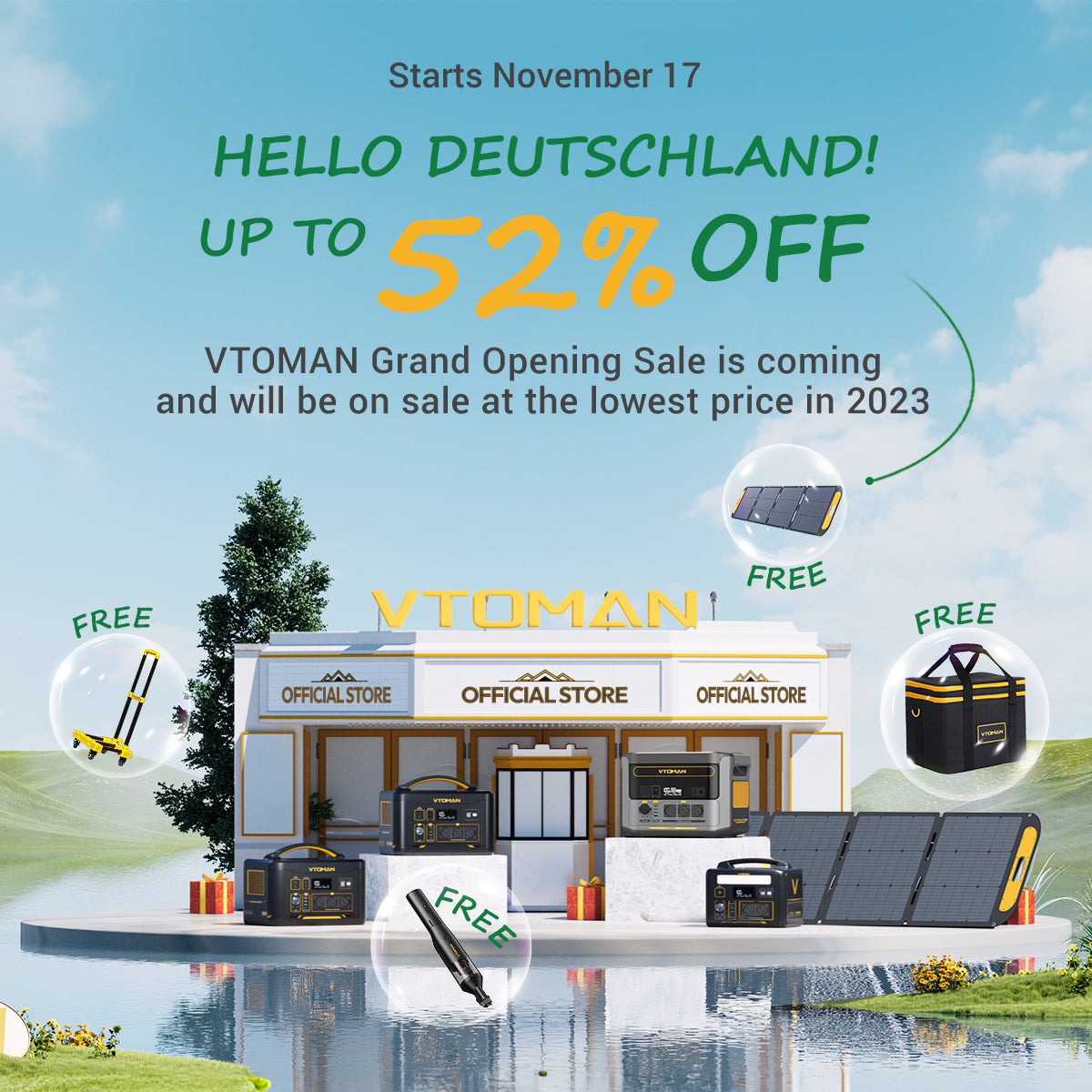 ATTENTION! VTOMAN DE Store HUGE Opening SALE coming!!! – UK.VTOMAN